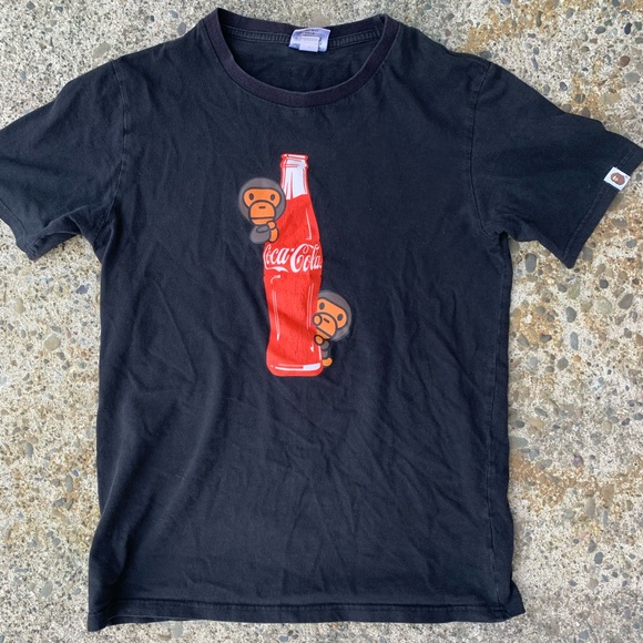 Bape | Shirts | Vintage Bape Milo X Coca Cola Promotional Tee | Poshmark